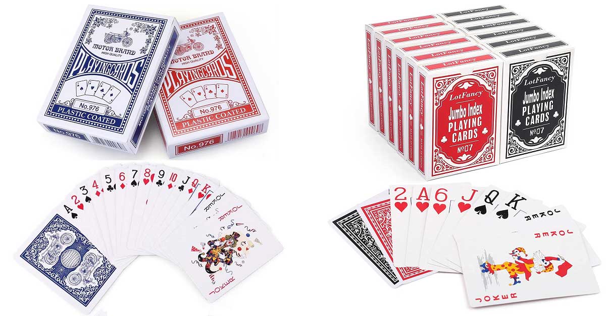 The best playing cards for poker - poker kit